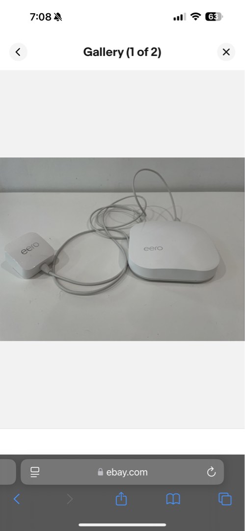 Eero Model A010001 (First Generation) Home Mesh WiFi System Router ...