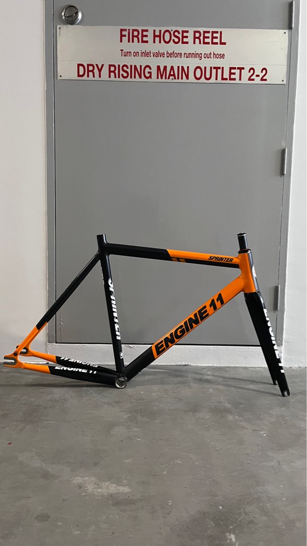 Engine 11 Orange Sprinter Frameset FS, Sports Equipment, Bicycles ...