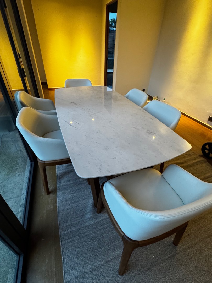 Full Dining Table Set with 6 Chairs from Rove Concepts, 傢俬＆家居, 傢俬, 桌子 ...