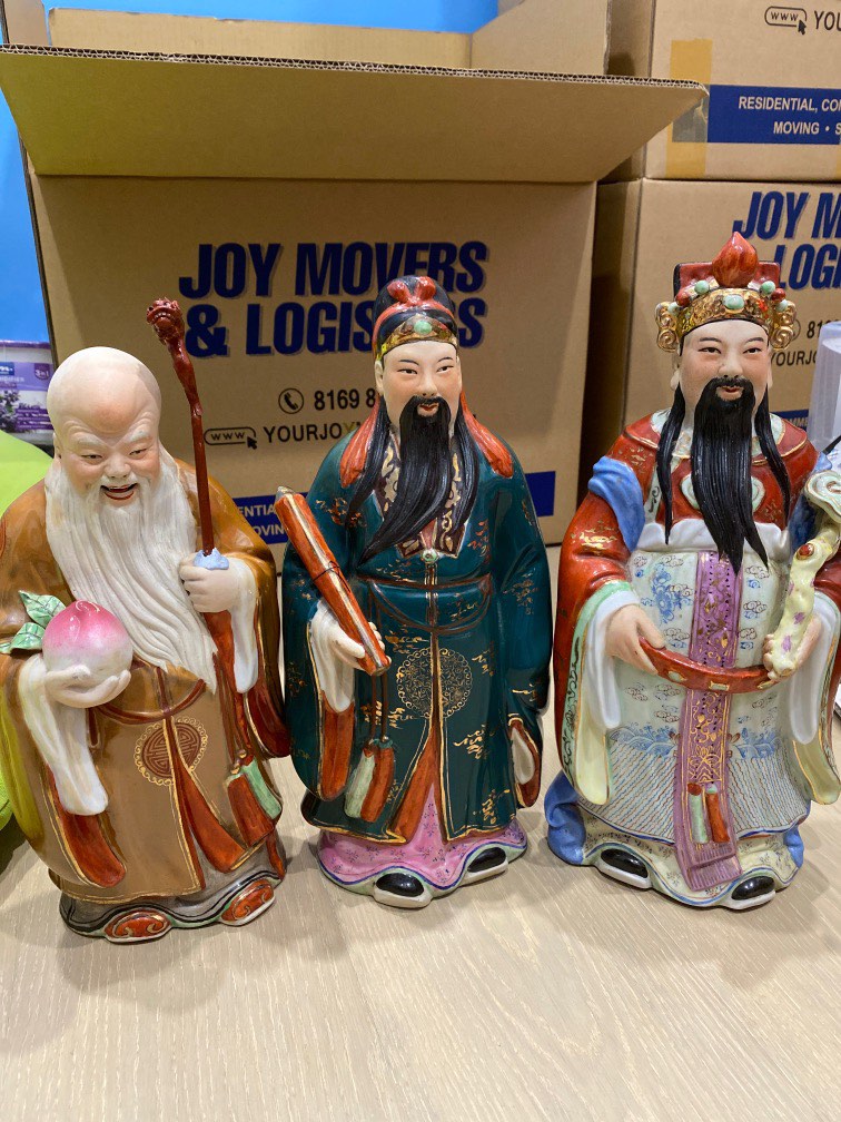 Fu Lu Shou statues, Everything Else on Carousell
