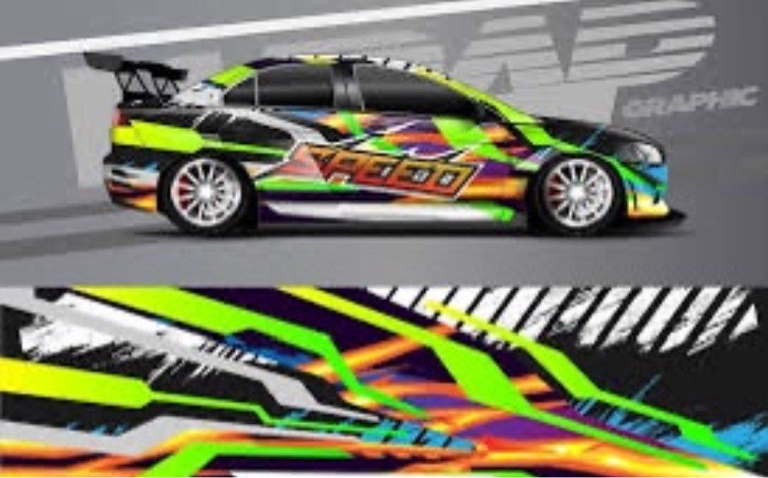 Garage Track Racing Sticker Design Customizer For Your Ride, Car ...