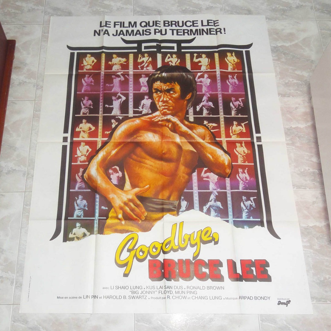 Goodbye Bruce Lee 47 x 63" Giant Wall Size Original Poster 70's French ...