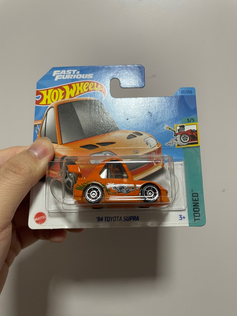 Hotwheels Toyota Supra Tooned, Hobbies & Toys, Toys & Games on Carousell
