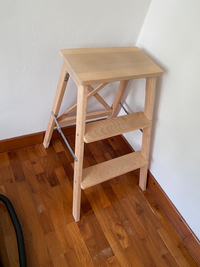IKEA 3-step ladder, Furniture & Home Living, Home Improvement ...