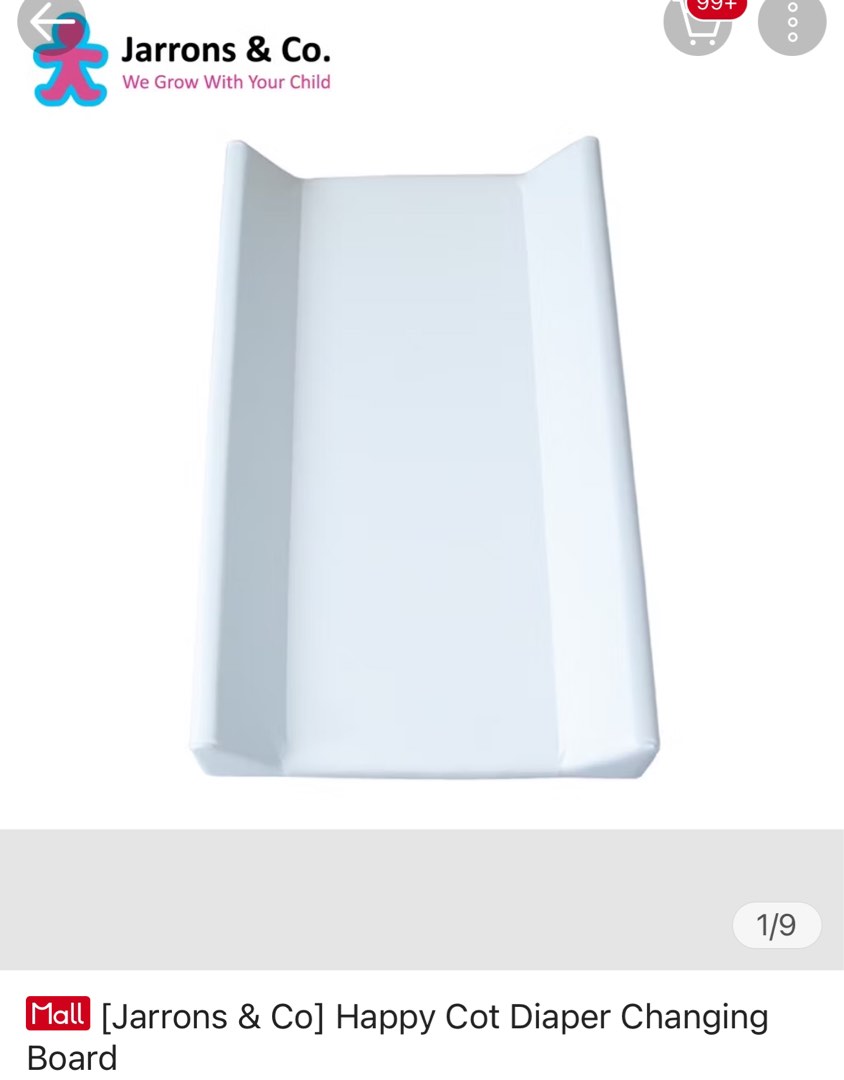 Jarrons & Co diaper changing board, Babies & Kids, Bathing & Changing ...