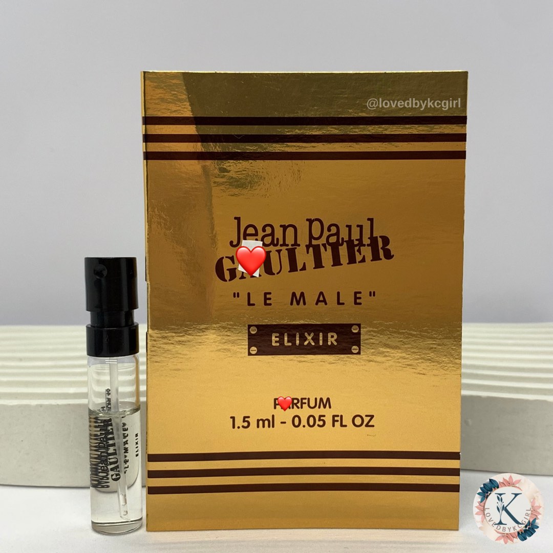 JPG Le Male ELIXIR (VIAL) 1.5mL, Beauty & Personal Care, Fragrance ...