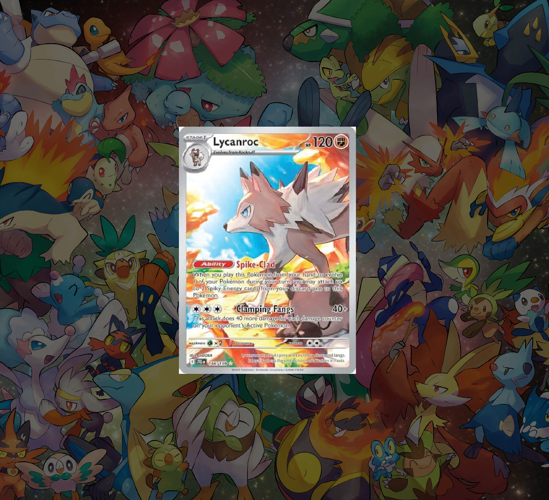 [JTG Journey Together] Pokemon TCG English IR Lycanroc 166/159, Hobbies & Toys, Toys & Games on ...