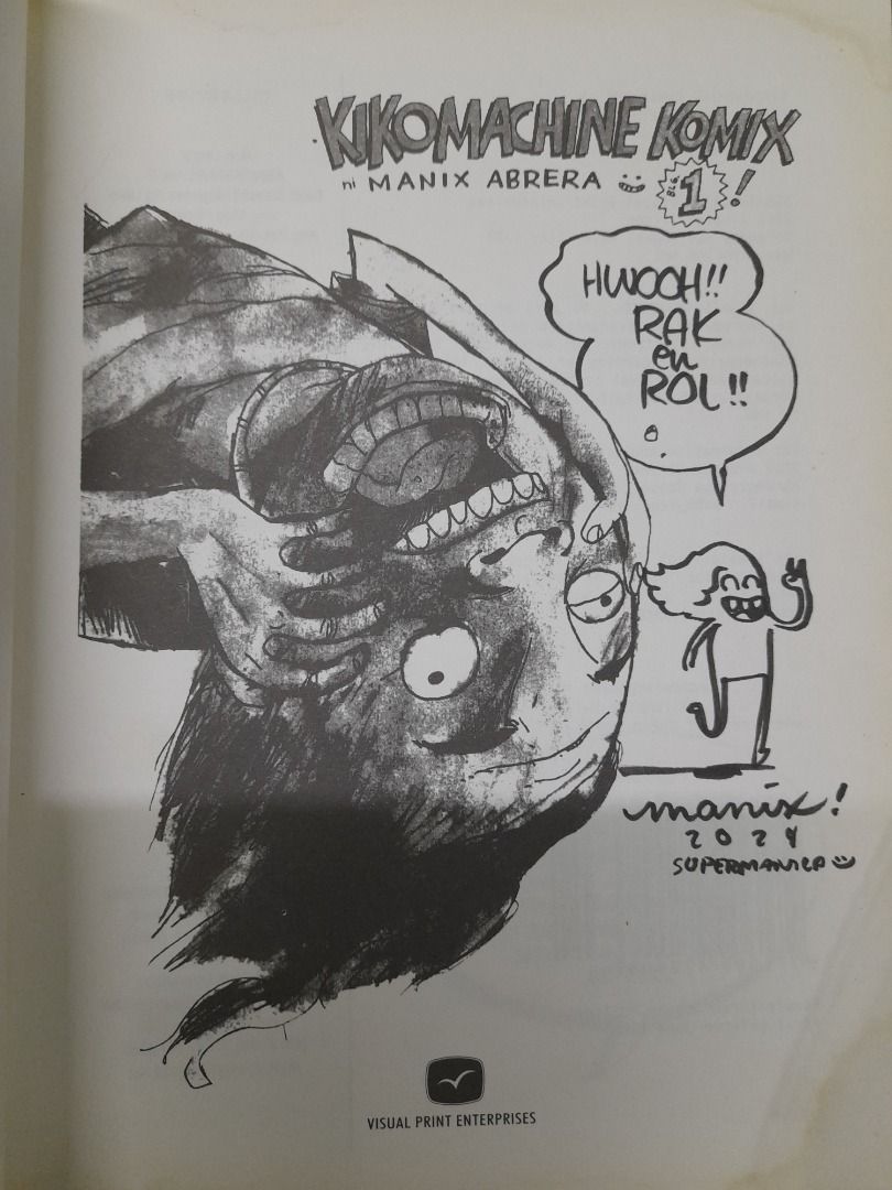 KIKOMACHINE KOMIX #1 Signed by Manix Abrera at Super Manila Comic Con ...