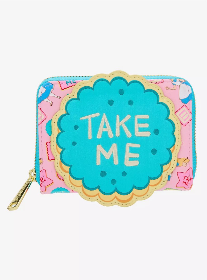 Loungefly Disney Alice in Wonderland Take Me Cookies Zip Wallet Purse ...