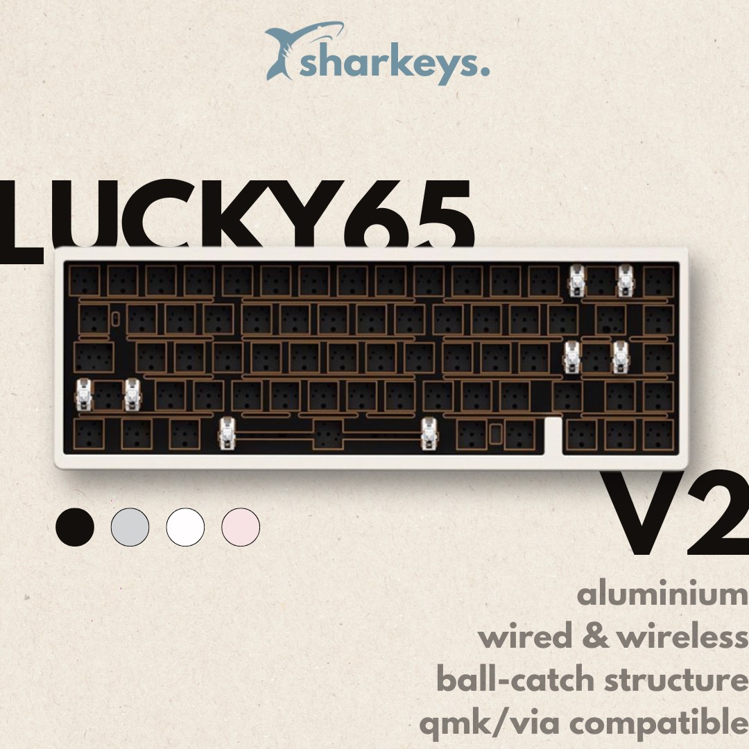 Lucky65 v2 Wireless Custom Mechanical Keyboard Gaming Office Work RGB ...