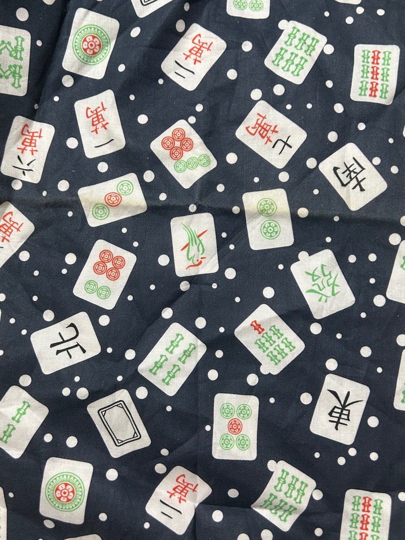Mahjong #Fabric #Cloth * Final Half Yard, Hobbies & Toys, Stationery ...