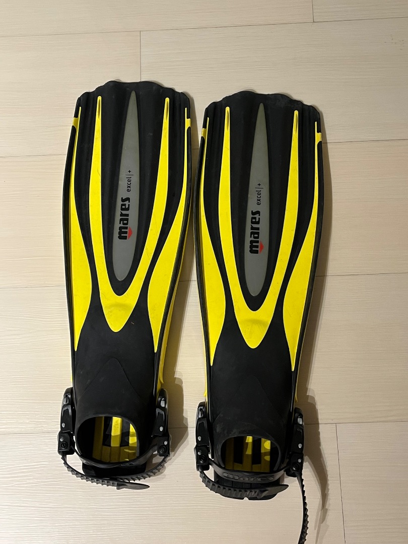 Mares Excel+ Fin in Yellow (Regular size), Sports Equipment, Sports ...