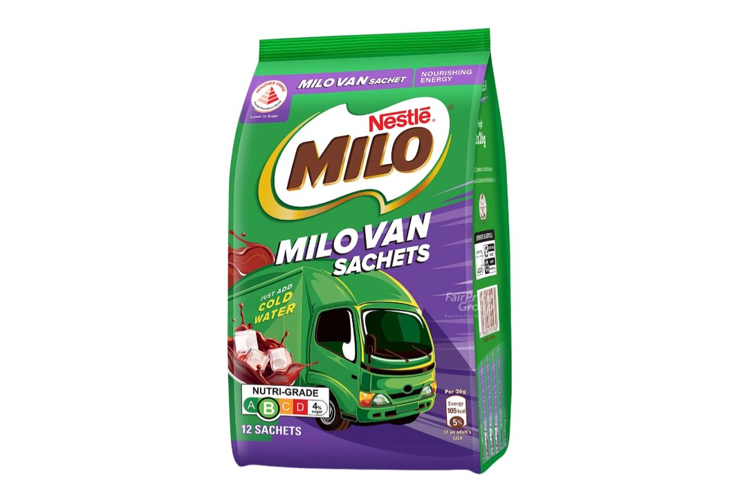 Milo Instant Chocolate Malt with Milk - Milo Van (Sachet) 12x 26g, Food ...