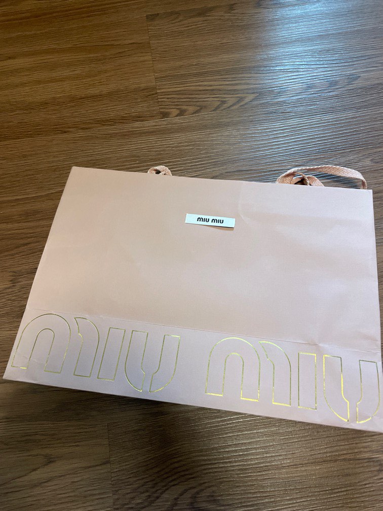 Miu Miu paper bag, 名牌, 手袋及銀包 - Carousell