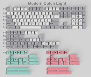 Modern Dolch Light ABS Doubleshot Keycaps for Mechanical Keyboard ...
