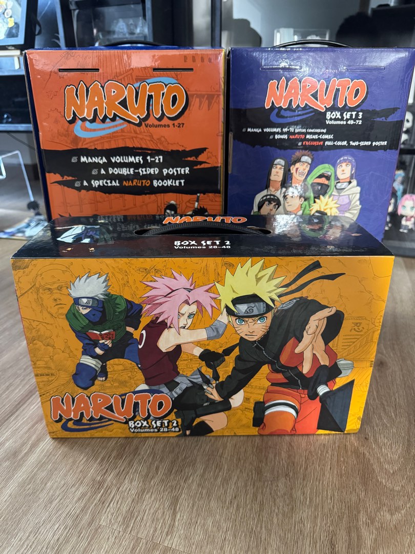 Naruto Manga Boxset 1-3 Complete, Hobbies & Toys, Books & Magazines, Comics & Manga on Carousell