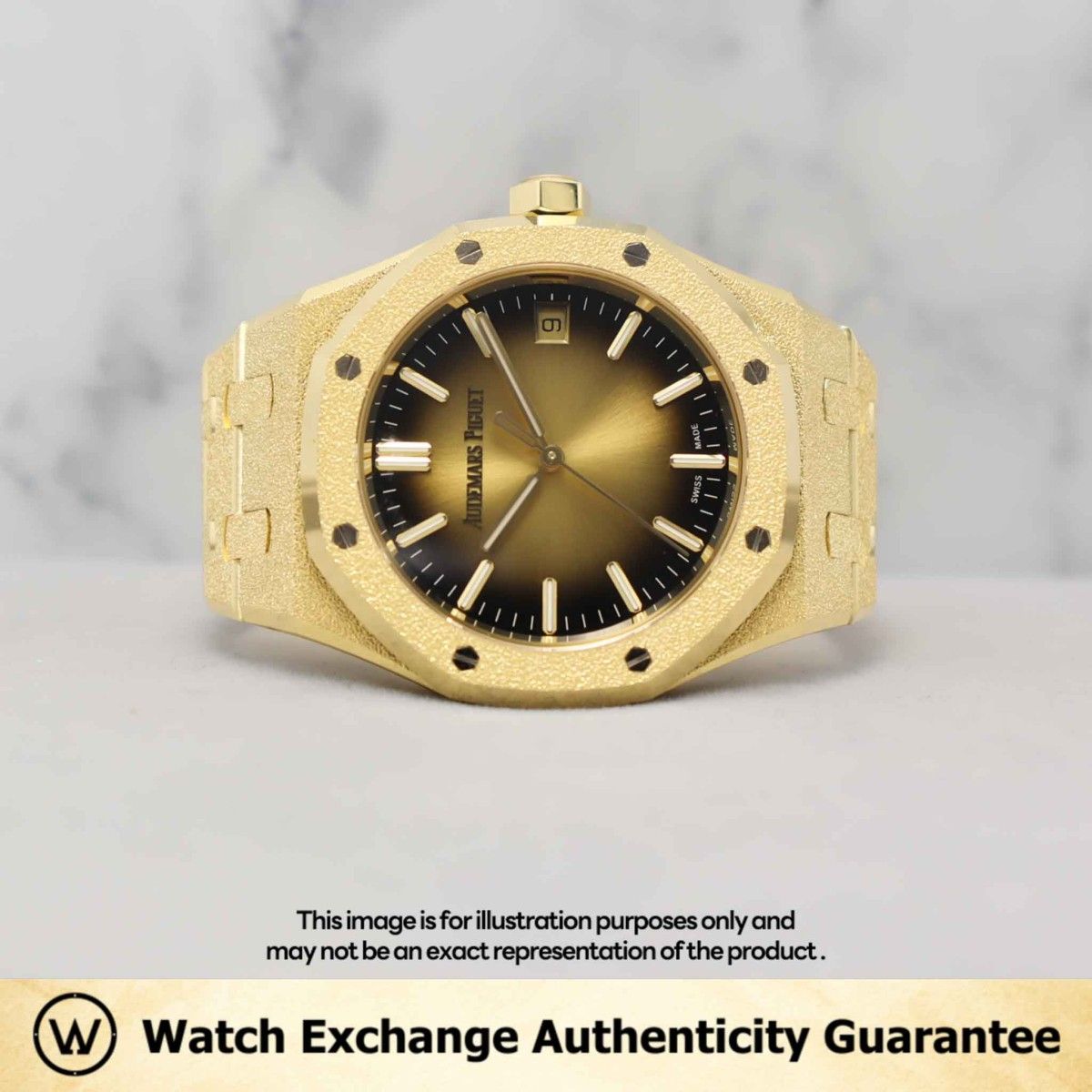 New Mar 2025 Audemars Piguet Royal Oak Frosted Gold Bracelet 15550BA.GG ...