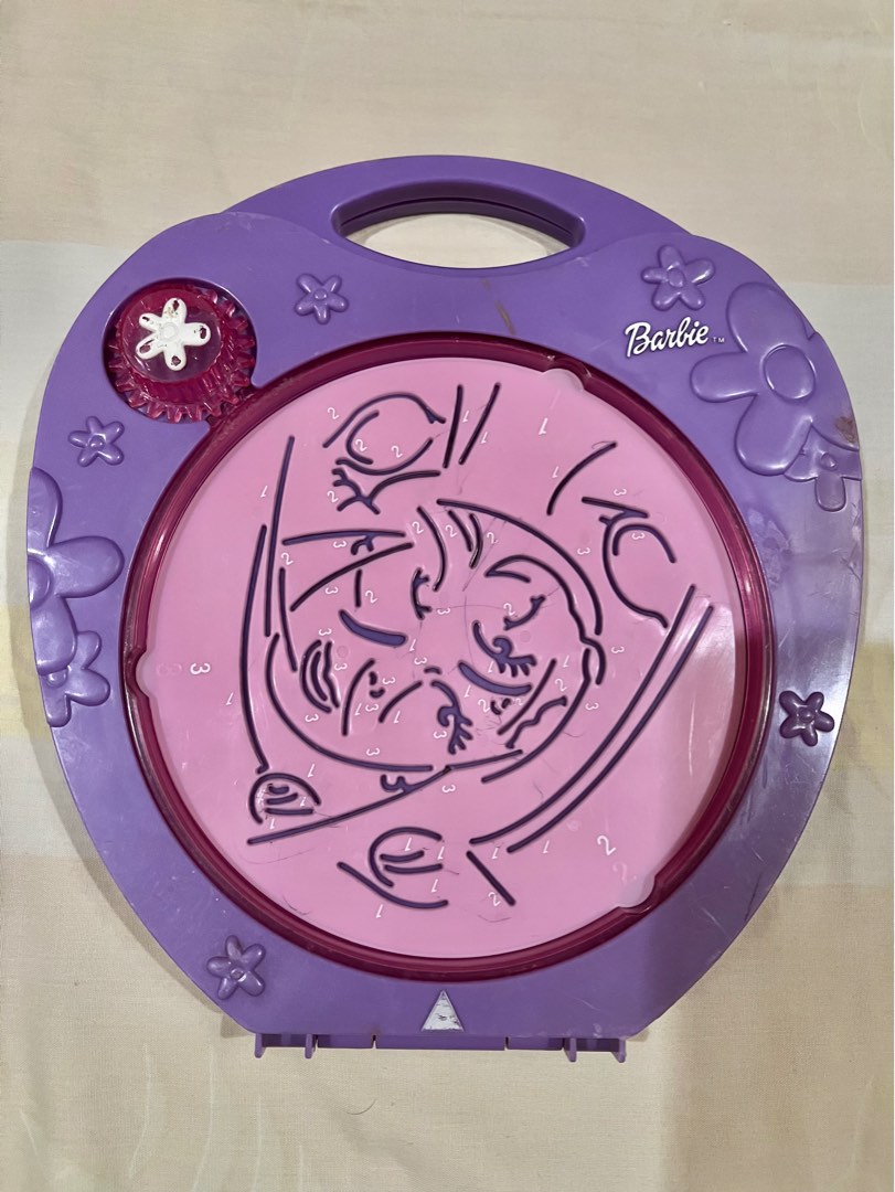 Original Barbie Tracing Plates, Hobbies & Toys, Toys & Games on Carousell