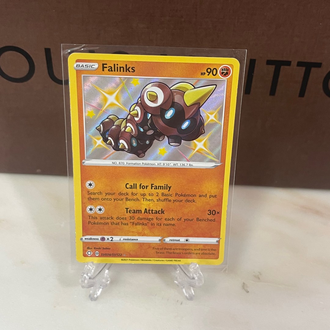 Pokemon TCG shiny Falinks, Hobbies & Toys, Toys & Games on Carousell