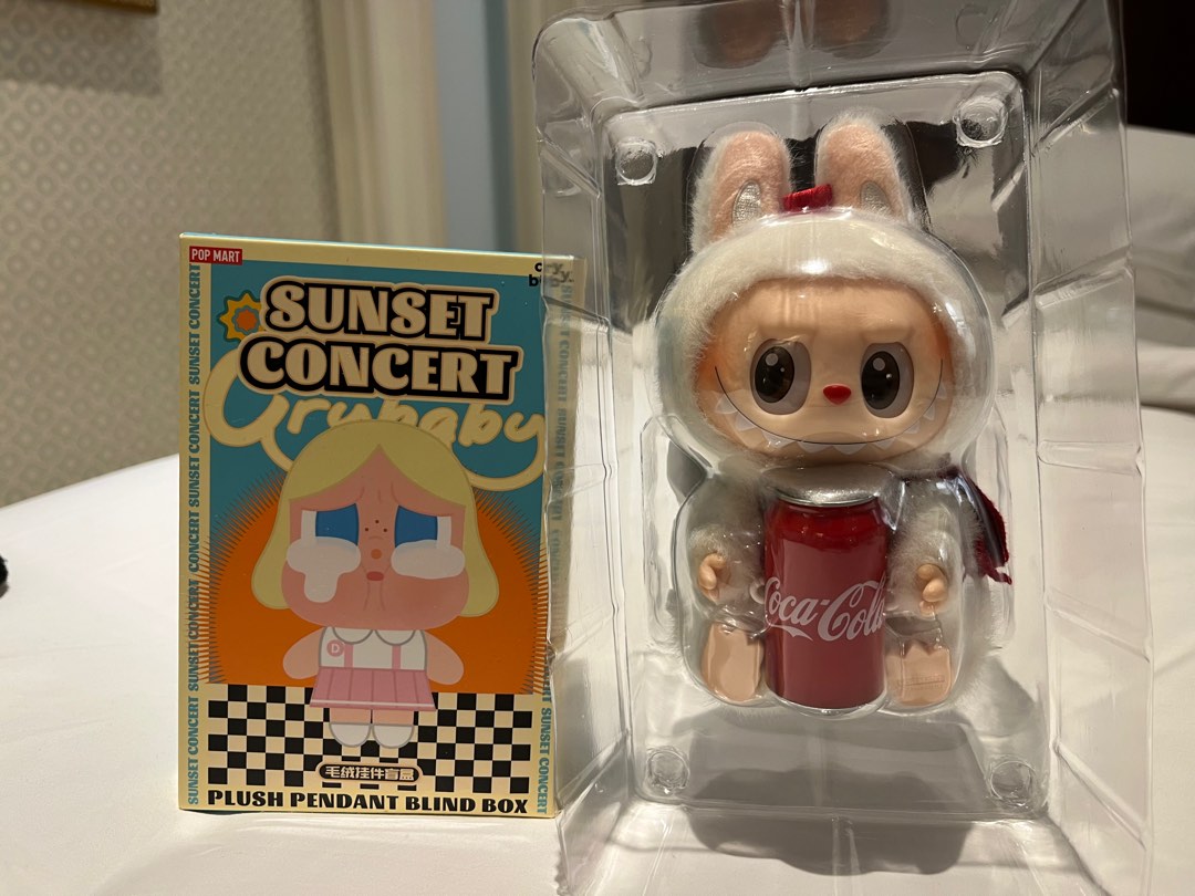 Pop mart Labubu The Monsters Coca Cola vinyl & Crybaby Sunset Concert ...