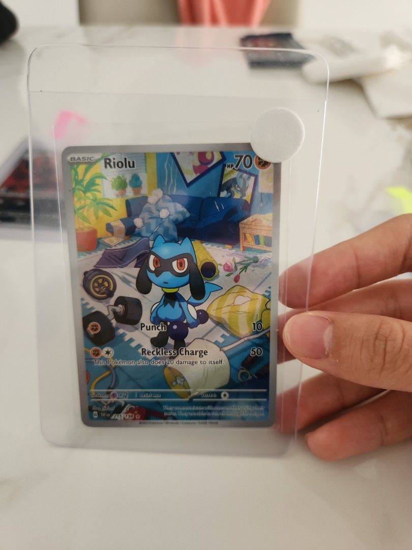 Riolu IR Illustration Rare S&V Base (tags Umbreon Rayquaza Charizard ...