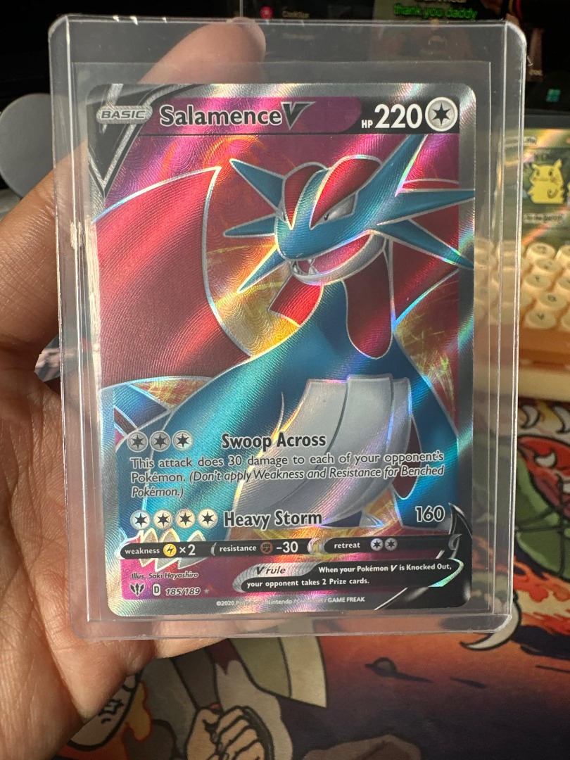 Salamence V #185 Pokemon Darkness Ablaze, Hobbies & Toys, Toys & Games ...