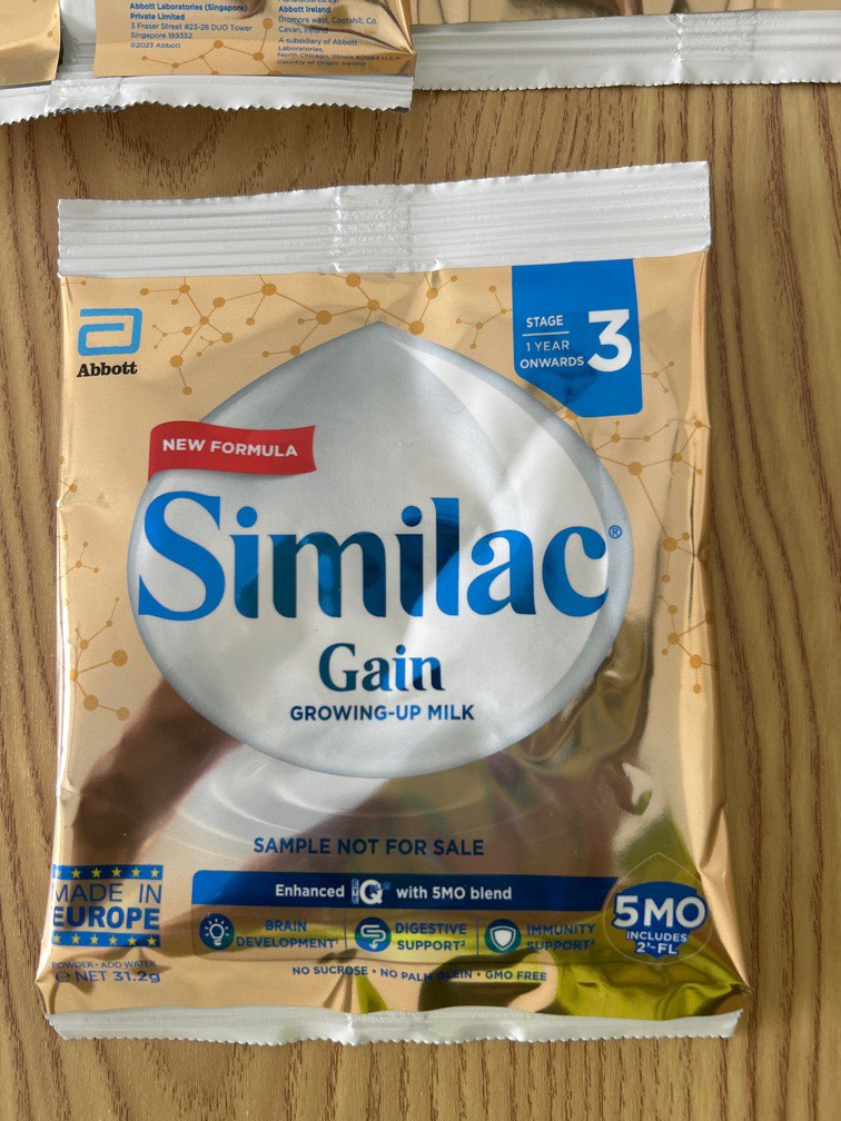 Similac Stage 3 milk powder sample, Babies & Kids, Nursing & Feeding ...