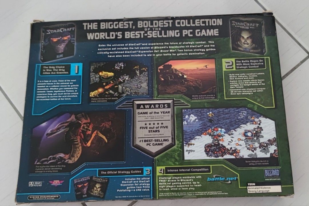 StarCraft: Battle Chest (PC, 1999) Collection, Video Gaming, Video ...