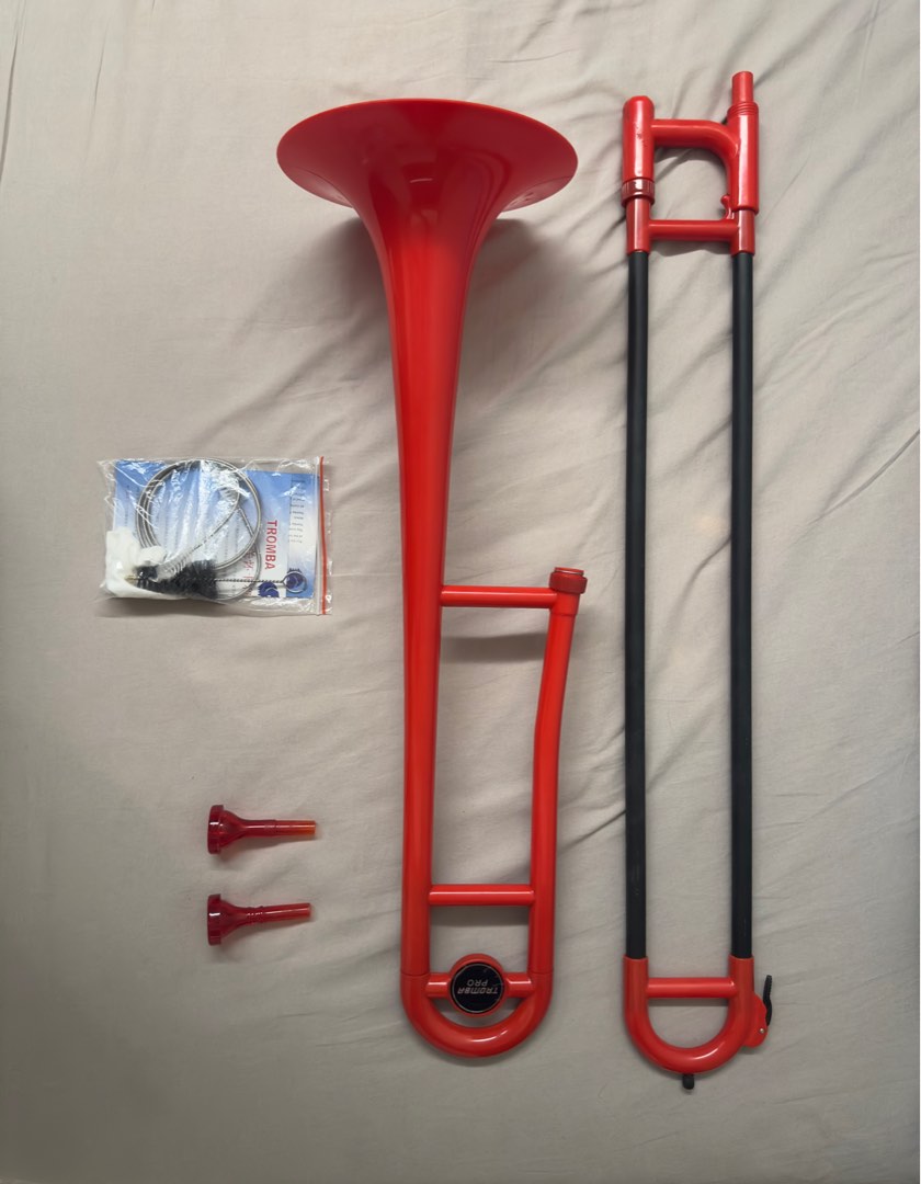 Tromba Pro Pbone (Red Trombone), Hobbies & Toys, Music & Media, Musical ...