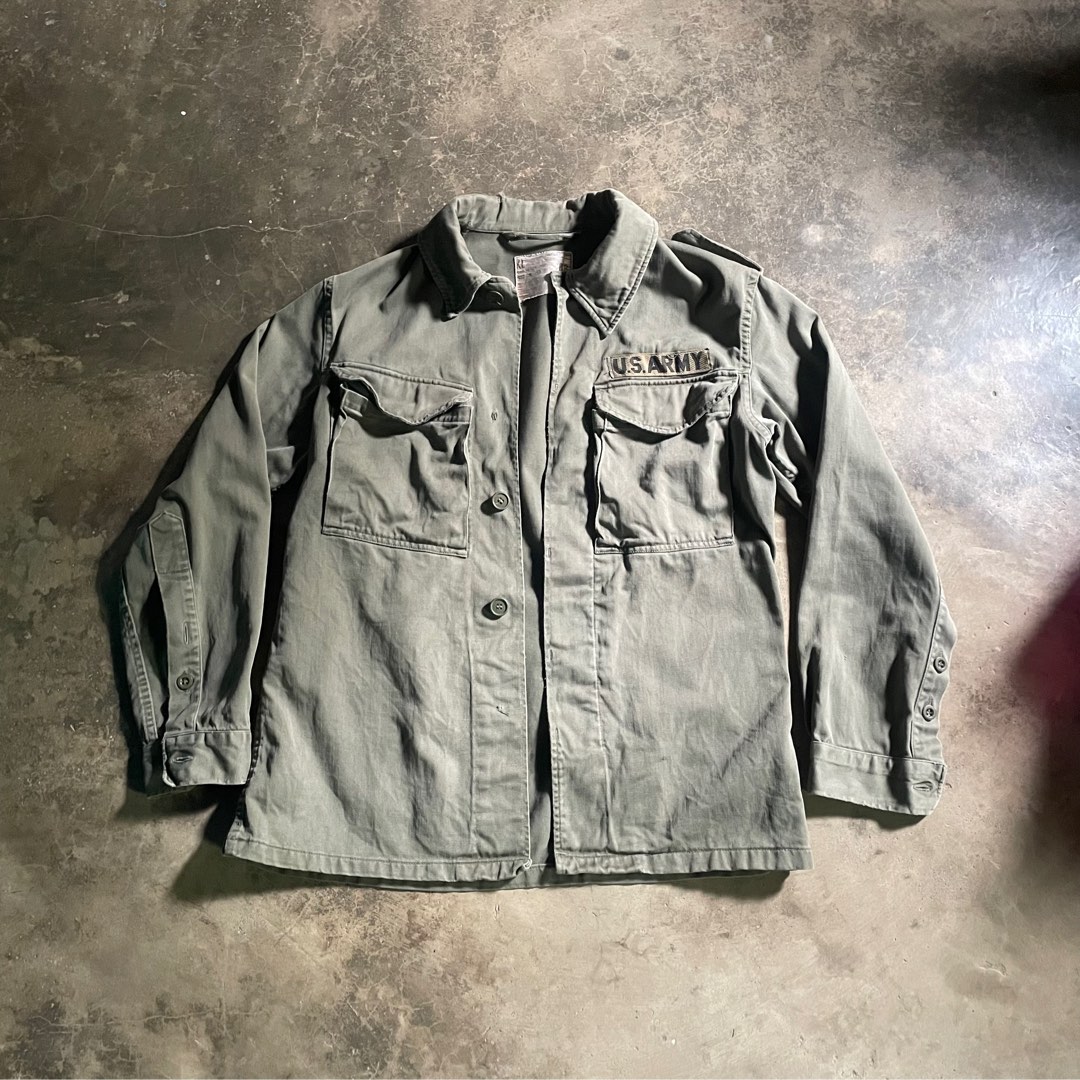 Vintage 1977 Dutch Army Field Jacket – Cold War Era, Men's Fashion ...