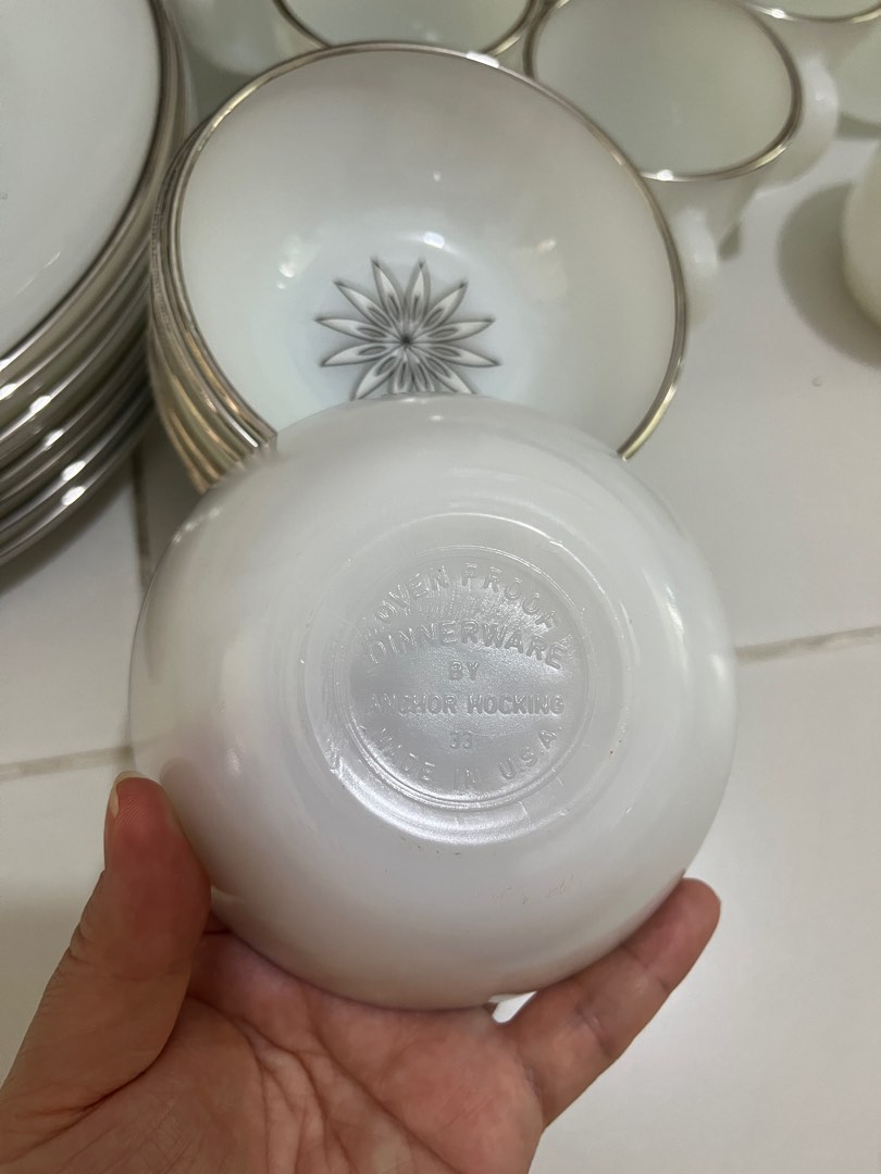 Vintage Anchor Hocking Dinnerware set (Oven Proof, made in USA ...