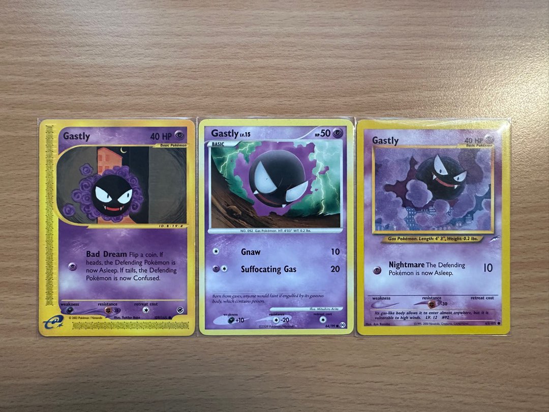 Vintage Gastly in a set of 3, Hobbies & Toys, Collectibles ...