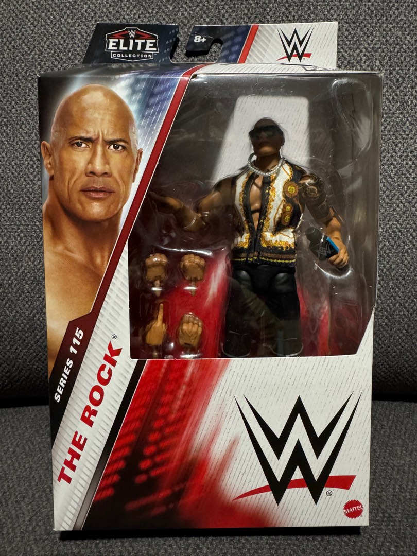 WWE Elite 115: The Rock (Final Boss), Hobbies & Toys, Toys & Games on ...