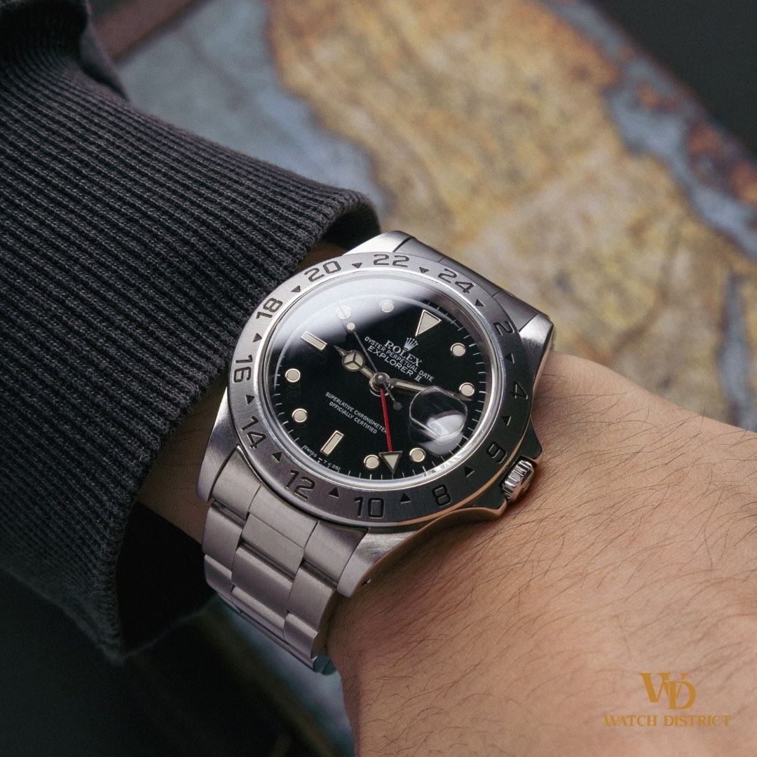 1996 Creamy Patina 40mm Rolex Explorer II 16570 Black Tritium Dial T Series, Luxury, Watches on ...