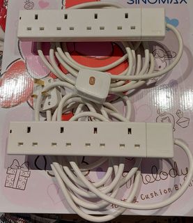 Schneider 施耐德AvatarOn Extend 13A 拖板TSH35_3_WE_C5. (13A 5位拖板帶獨立開關及LED指示燈 ...