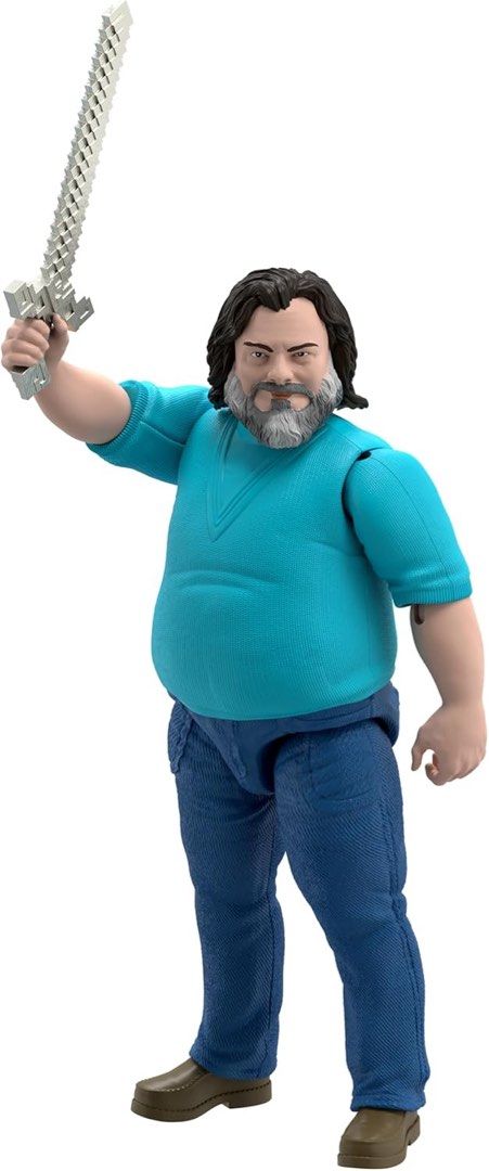 ( 1 in Hand ) A Minecraft Movie 12 Inch Steve Action Figure by Mattel ...