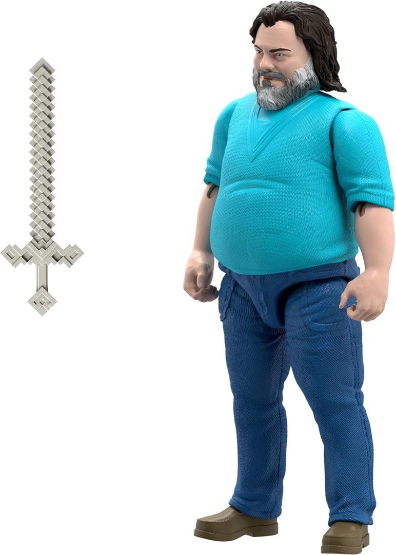 ( 1 in Hand ) A Minecraft Movie 12 Inch Steve Action Figure by Mattel ...