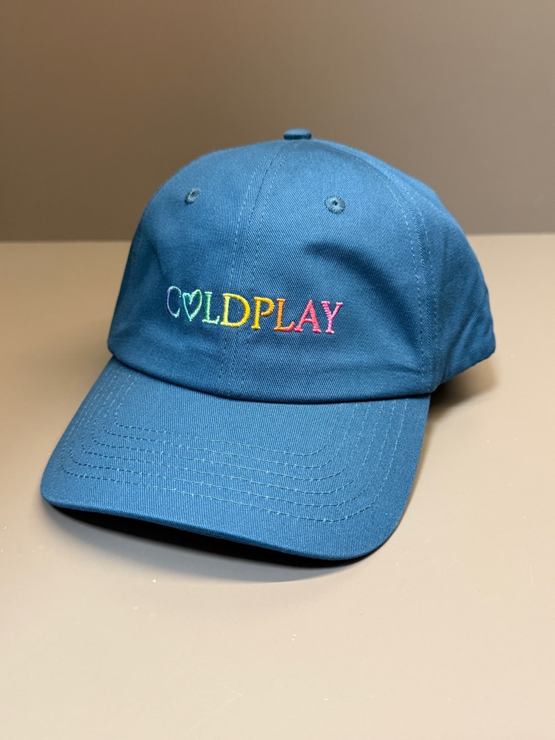 藍色 Cap 帽 現貨 Coldplay MOTS tour 香港站 演唱會pop up 快閃店 時間表 限定T-shirt Tee 週邊 ...