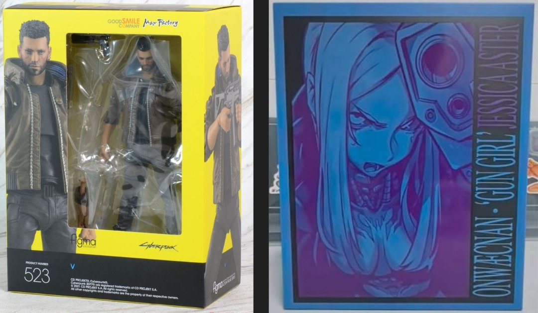 *現貨一對 cyberpunk 2077* romankey Rebecca 豪華版 修復版 + figma 523 V, 興趣及遊戲, 玩具 ...