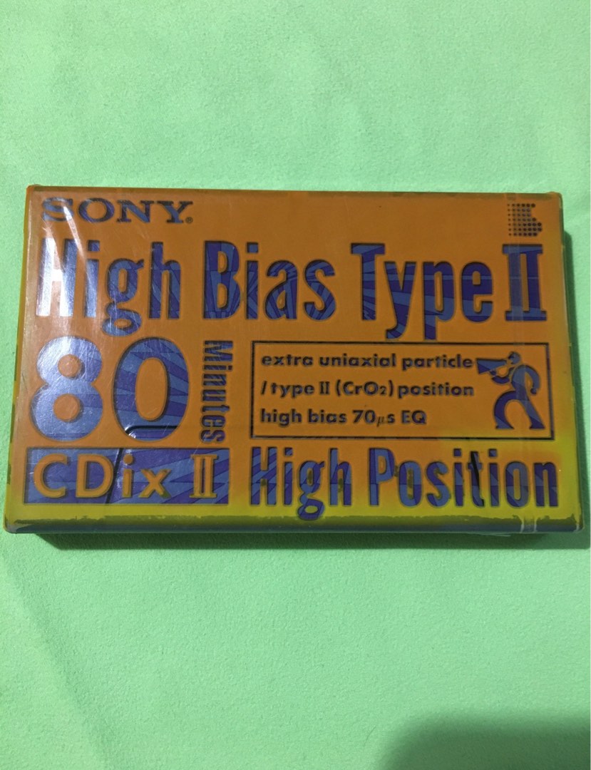 （全新未拆 ）Sony 日本制造 type II / Type 2 CDix II Chrome Position 80空白用作錄音的卡式帶 ...