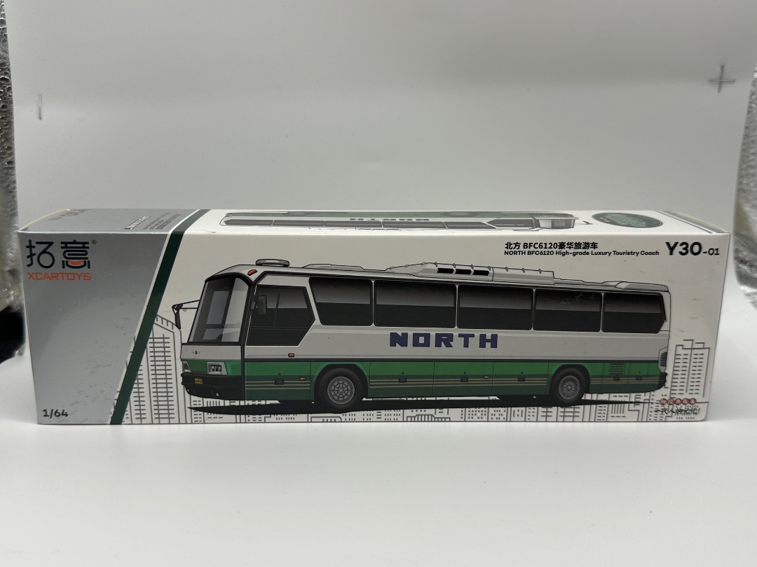 拓意 XCartoys 1/64 金屬模型 北方利奧普蘭 Neoplan BFC6120, 興趣及遊戲, 玩具 & 遊戲類 - Carousell