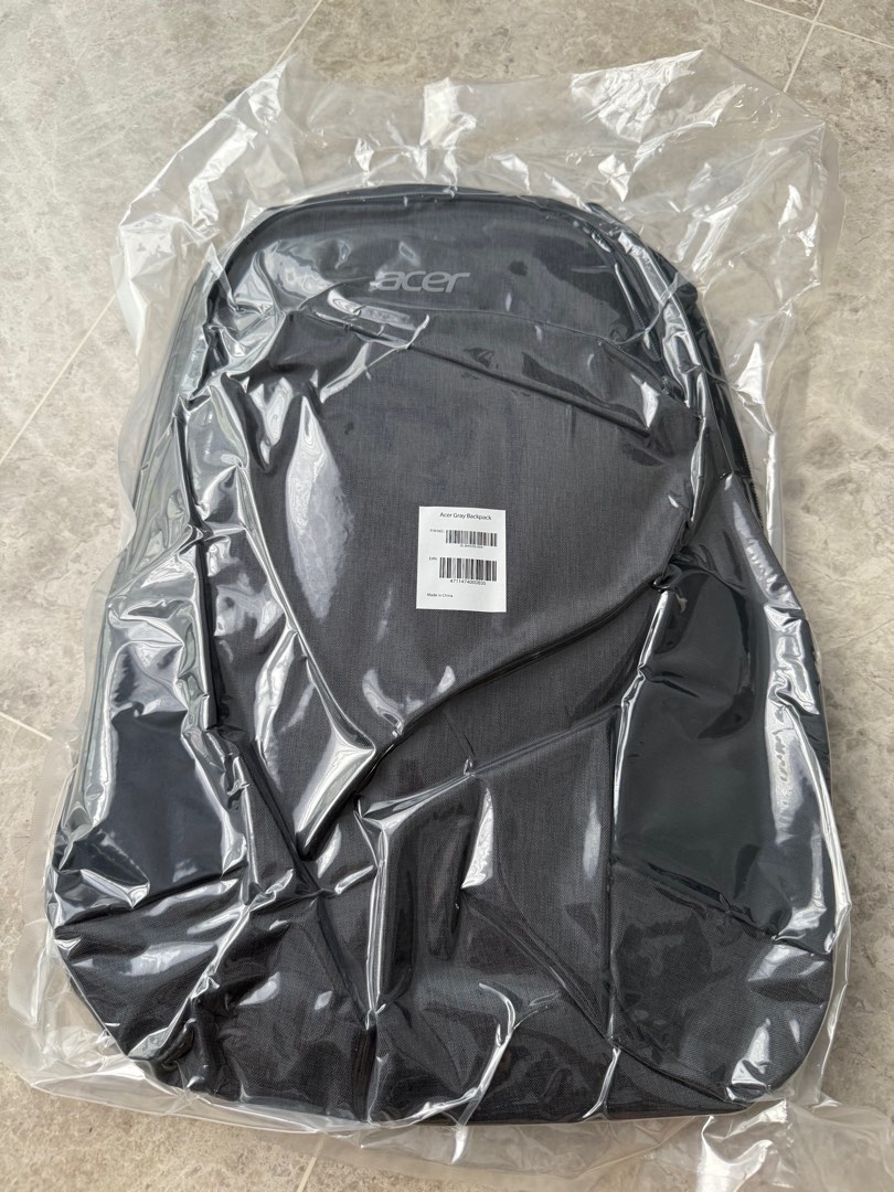 Acer Gray Backpack!, Men's Fashion, Bags, Backpacks on Carousell