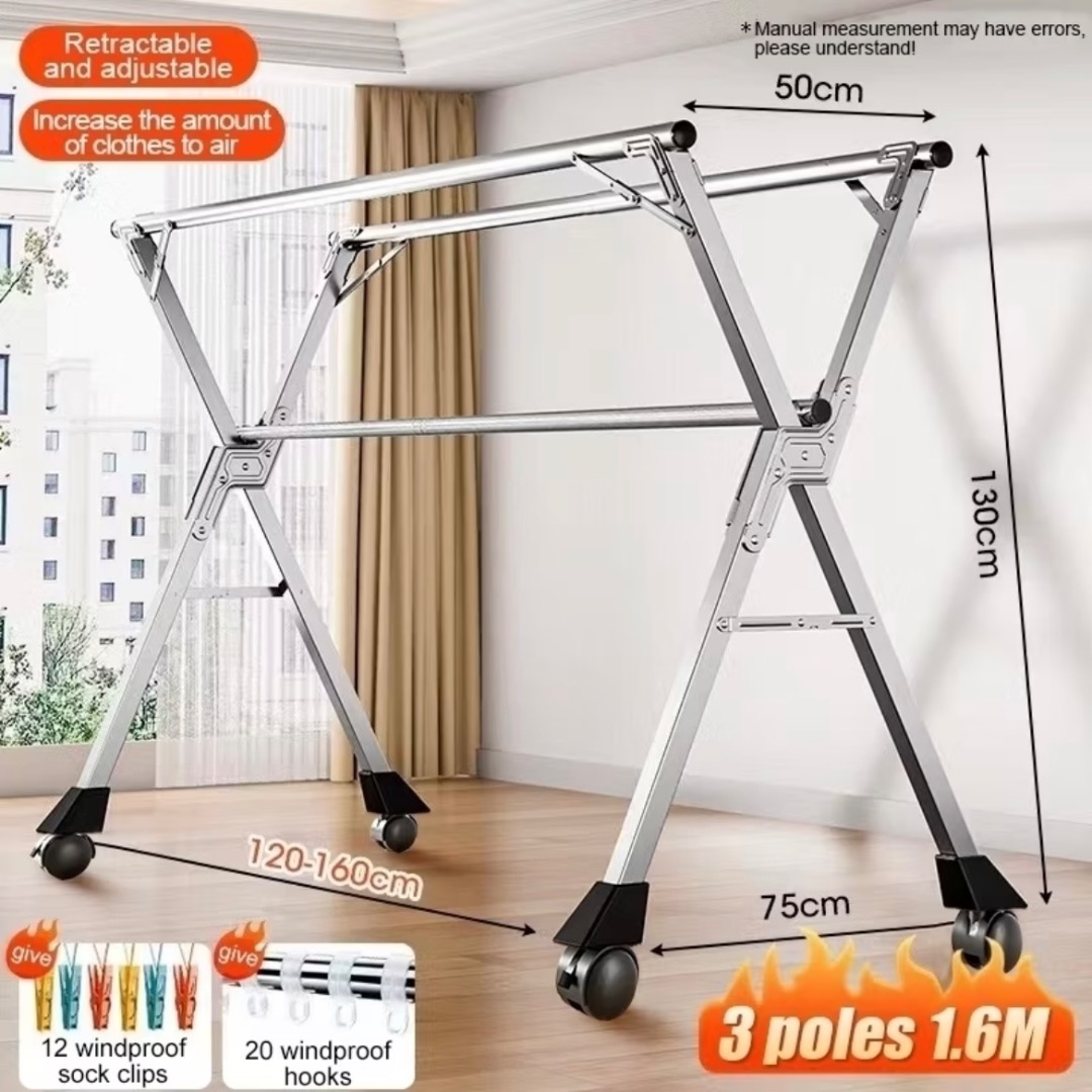 Adjustable Clothes Drying Rack | Foldable Clothes Hanger Rack ...