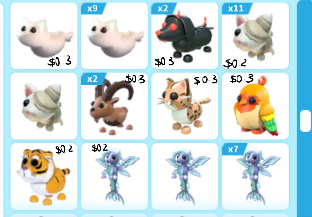 Roblox Adopt Me Rare Pets, Video Gaming, Gaming Accessories, In-Game ...