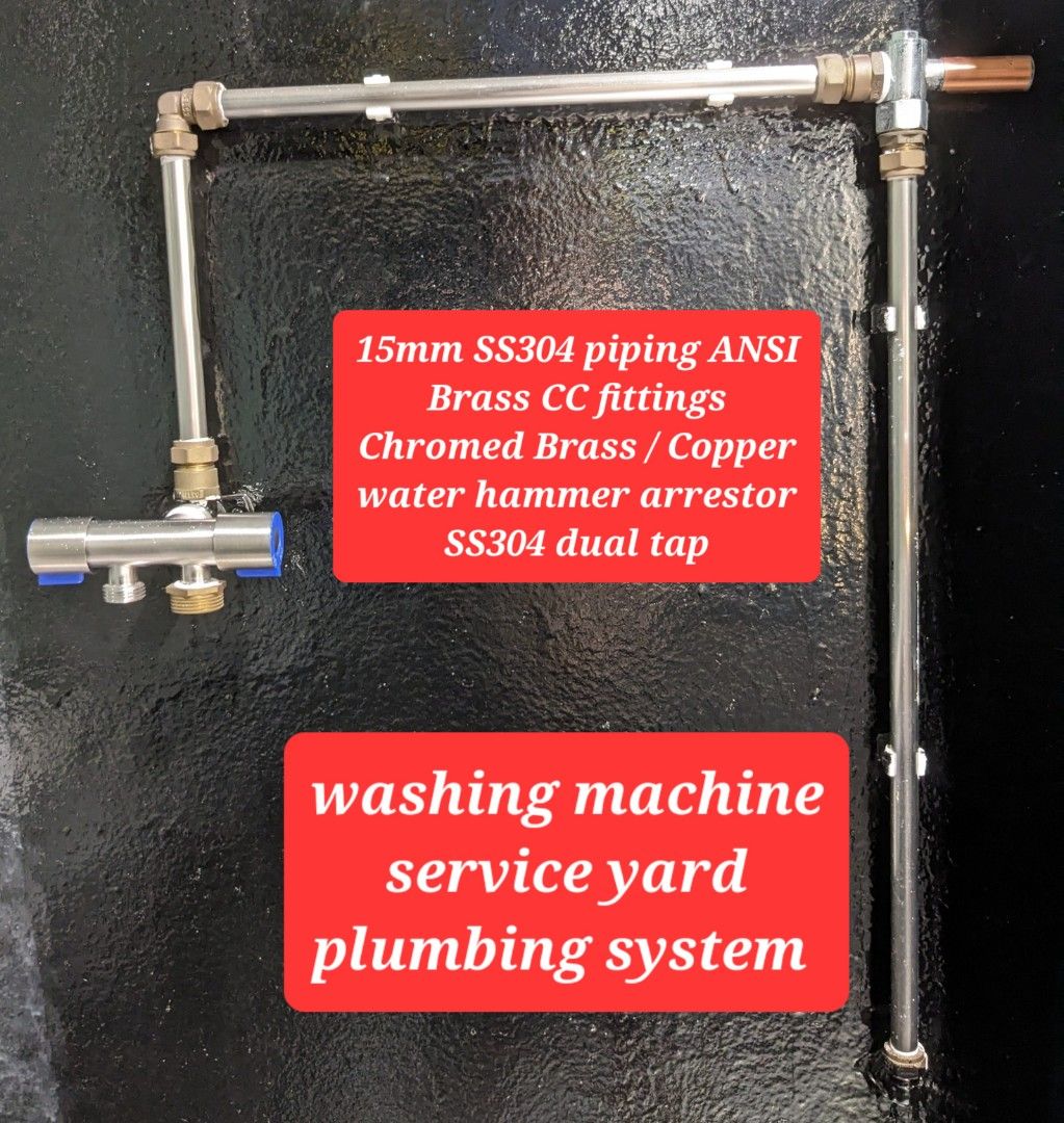 Advance Plumbing System for Washing Machine / Appliance Service Yard ...
