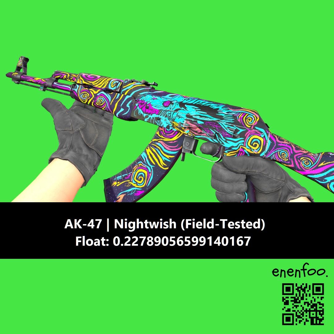 AK-47 NIGHTWISH FT FIELD TESTED CS2 SKINS KNIFE ITEMS CSGO COUNTER ...