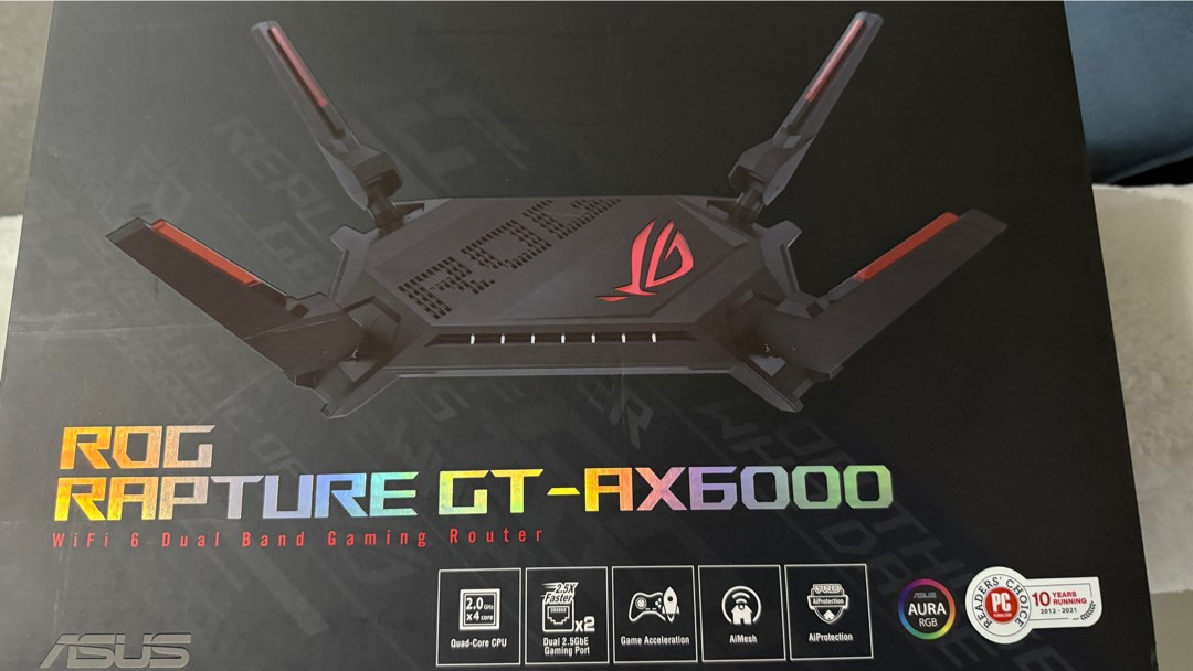 ASUS Rapture GT-RX6000 WIFI 6 Router, Computers & Tech, Parts ...