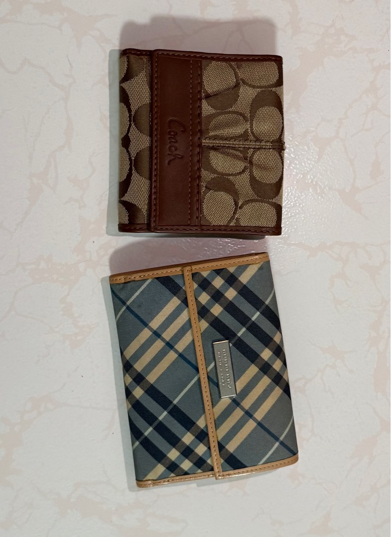 Auth Burberry Blue Label & Coach Wallet, Women's Fashion, Bags ...