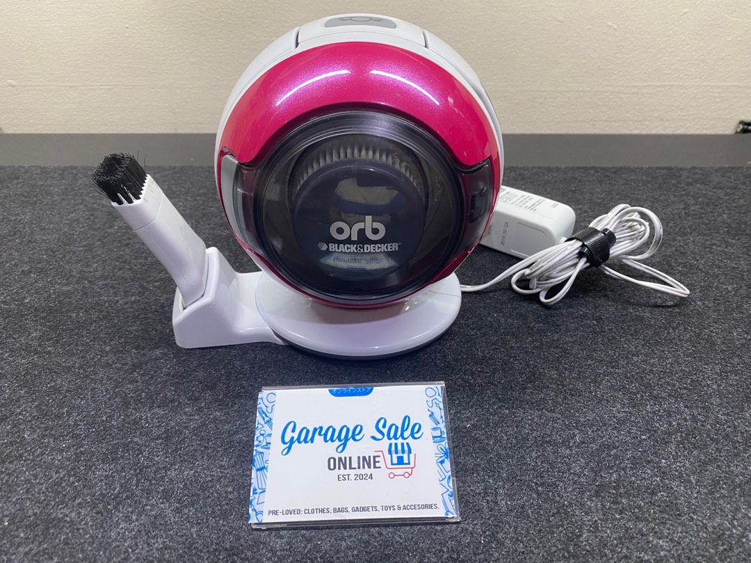 BLACK DECKER orb rechargeable handy cleaner pearl magenta ORB48PM 110v ...