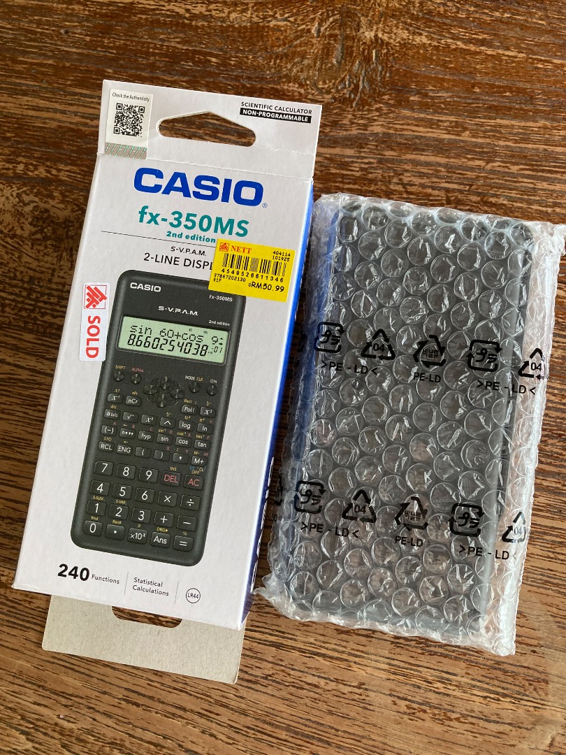 Brand New Casio fx- 350MS (2nd edition), Hobbies & Toys, Stationery ...